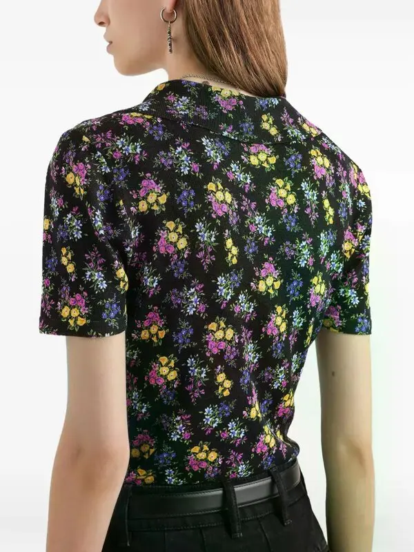 Dolce & Gabbana Floral Short-sleeve T-shirt - Black