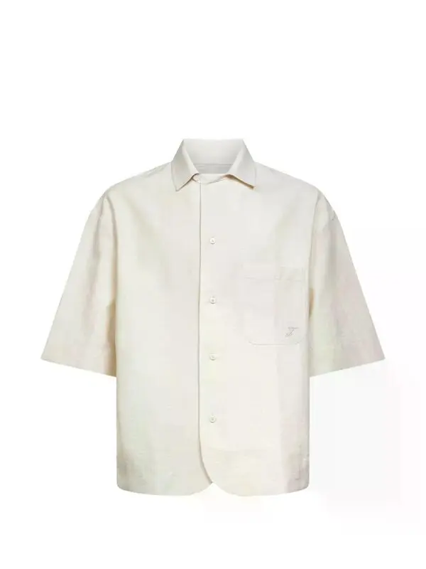 Jacquemus Grosgrain Logo Patch Pocket Shirt