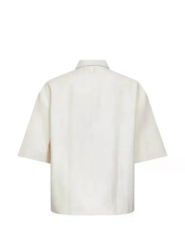 Jacquemus Grosgrain Logo Patch Pocket Shirt