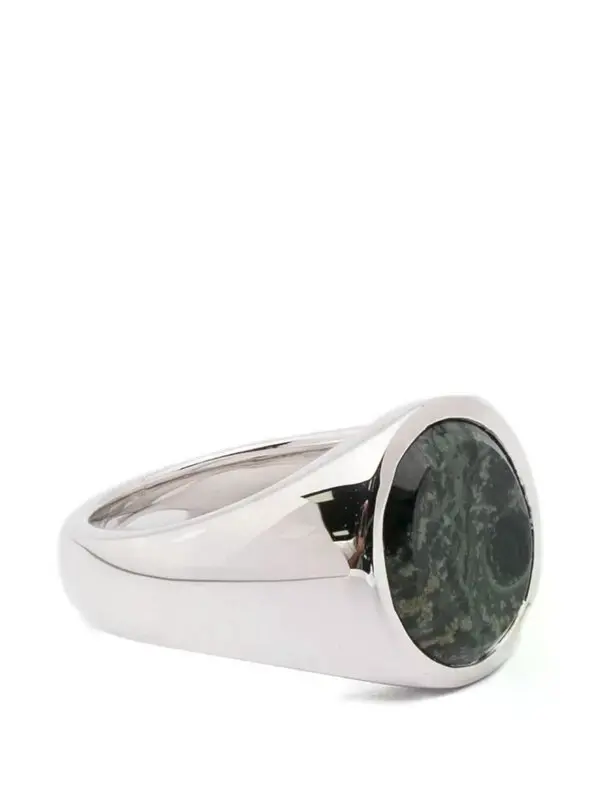 Tom Wood Kim Oval Stone Ring - Silver