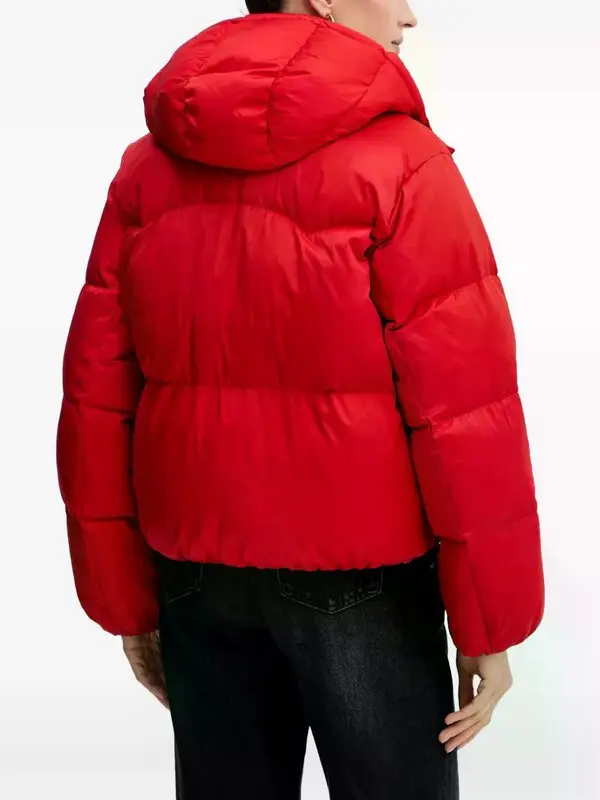 LEVI'S Hooded Puffer Jacket - Red