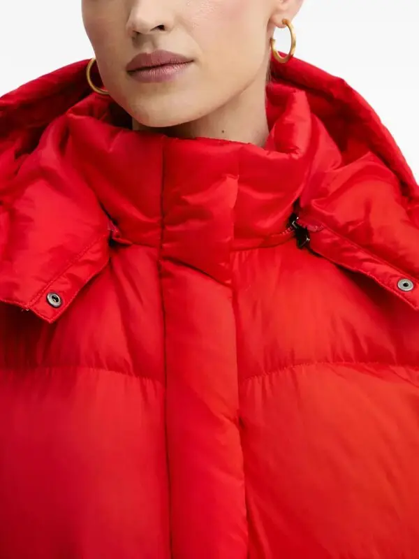 LEVI'S Hooded Puffer Jacket - Red