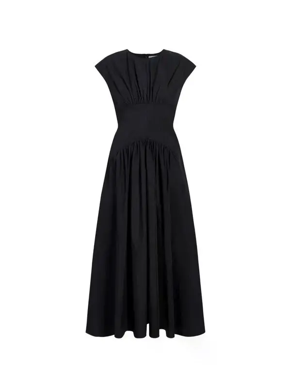Proenza Schouler White Label Nyssa Gathered-detail Maxi Dress - Black
