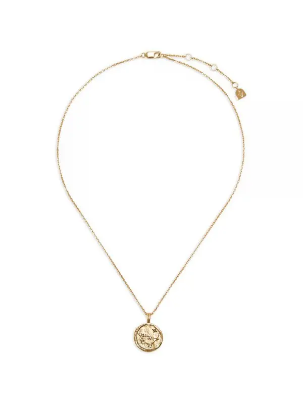 ASTRID & MIYU Capricorn Zodiac Pendant Necklace - Gold