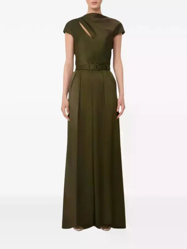 Max Mara Cut-out Belted Jumpsuit