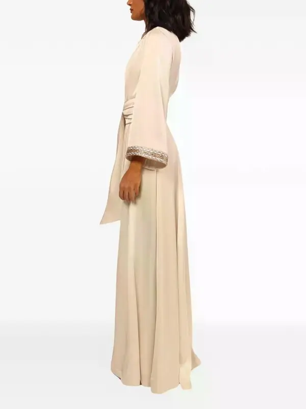 BARUNI Zayna Embroidered Maxi Dress - Neutrals