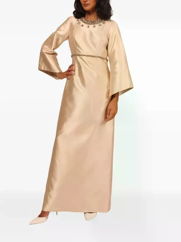 BARUNI Embellished Maxi Dress - Neutrals