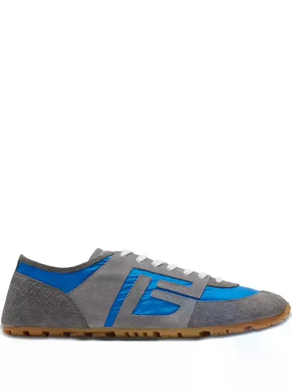 Balmain Racer Suede And Nylon Sneakers - Blue
