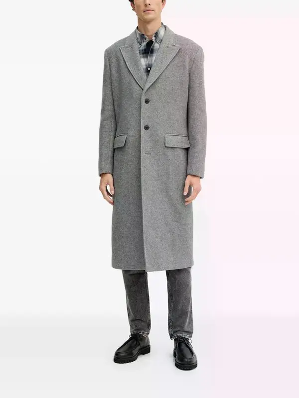 TRUSSARDI Herringbone Pattern Coat