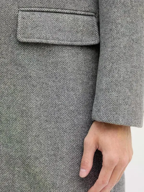 TRUSSARDI Herringbone Pattern Coat