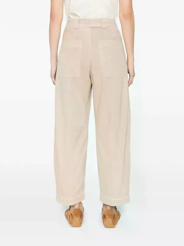 Closed Patch-pocket Tapered Trousers