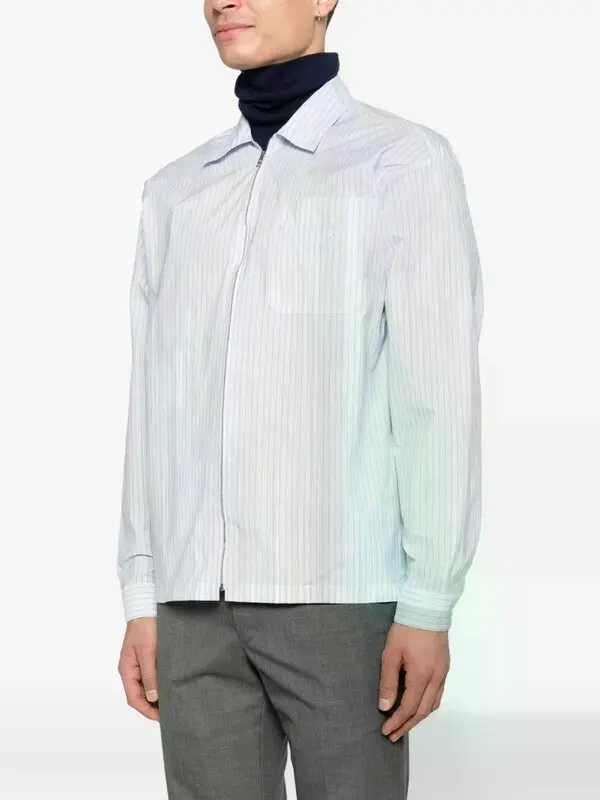 Prada Striped Zip Shirt