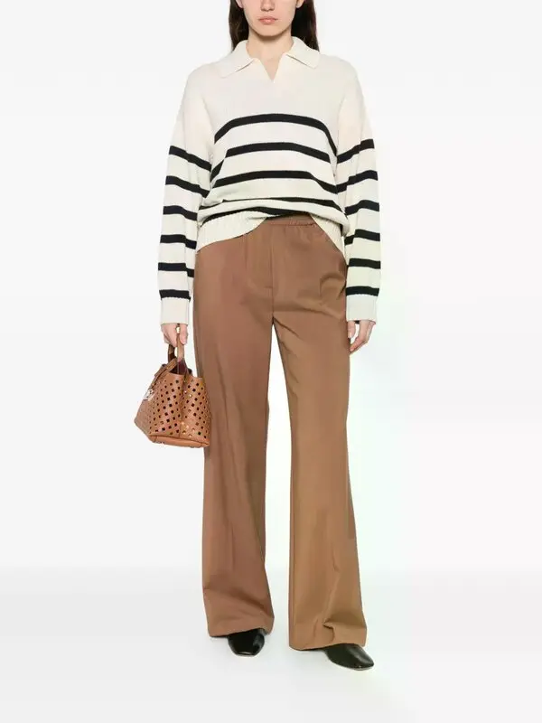 Max Mara Elasticated Wide-leg Trousers