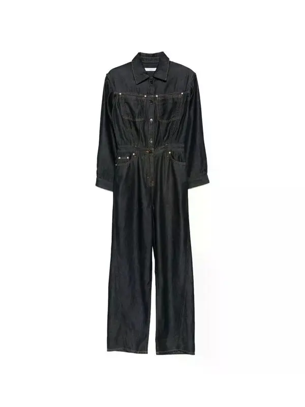 IRO PARIS Long-sleeve Denim Jumpsuit - Blue