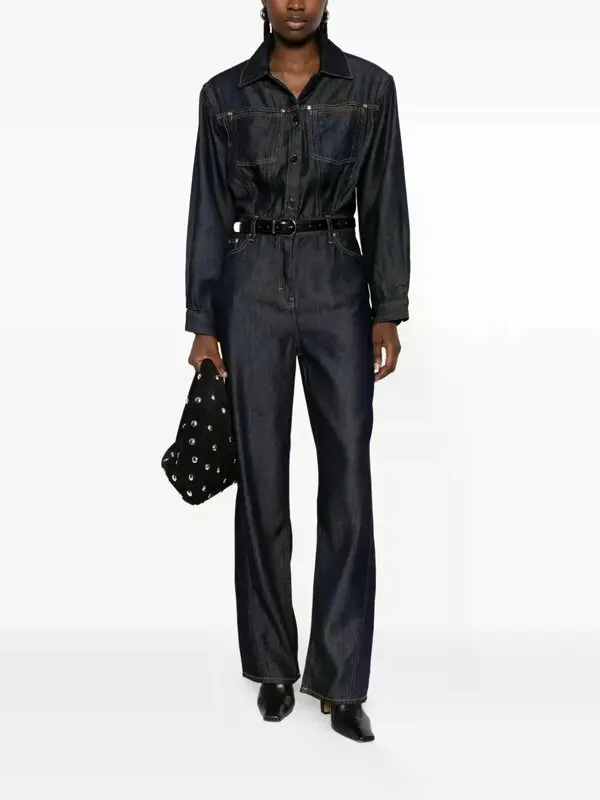 IRO PARIS Long-sleeve Denim Jumpsuit
