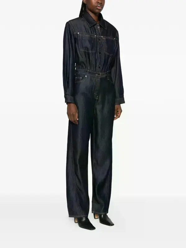 IRO PARIS Long-sleeve Denim Jumpsuit