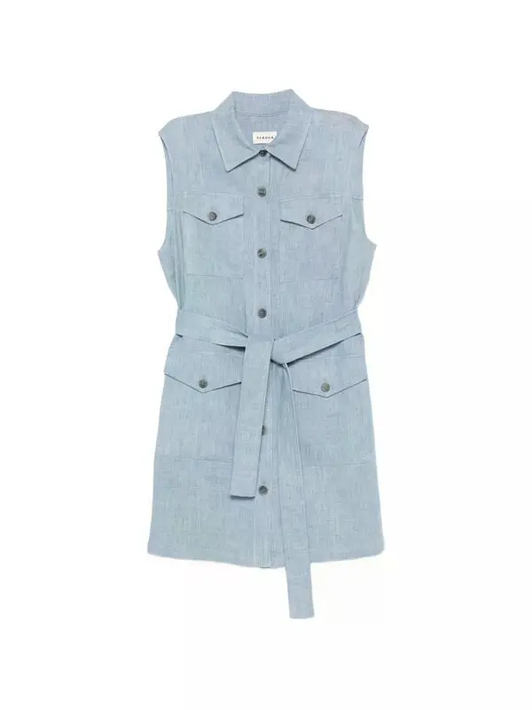 P.a.r.o.s.h Sleeveless Belted Shirt Dress