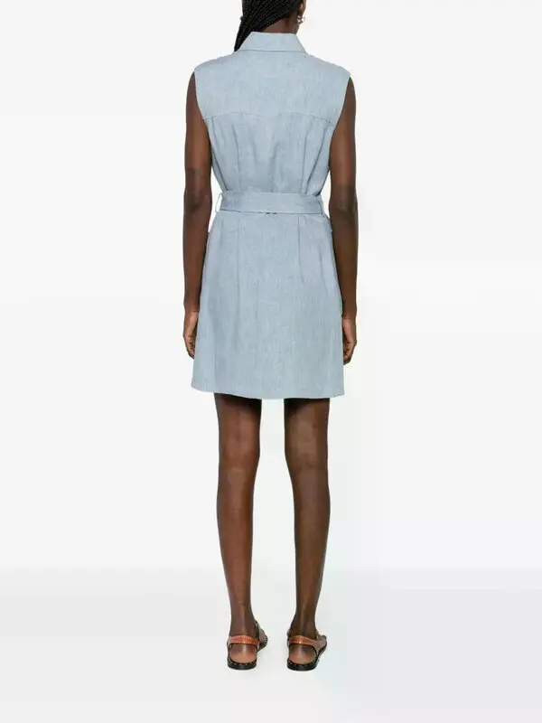 P.a.r.o.s.h Sleeveless Belted Shirt Dress