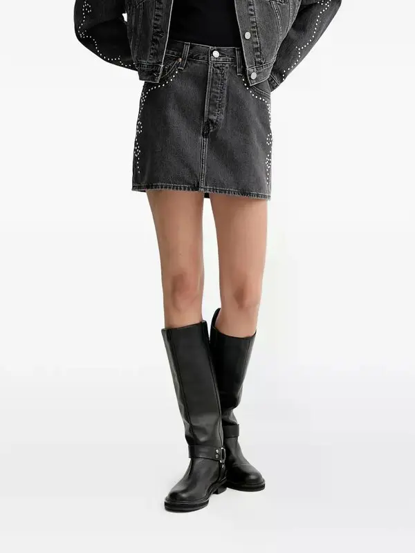 LEVI'S Studded A-line Mini Skirt