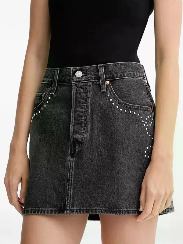 LEVI'S Studded A-line Mini Skirt