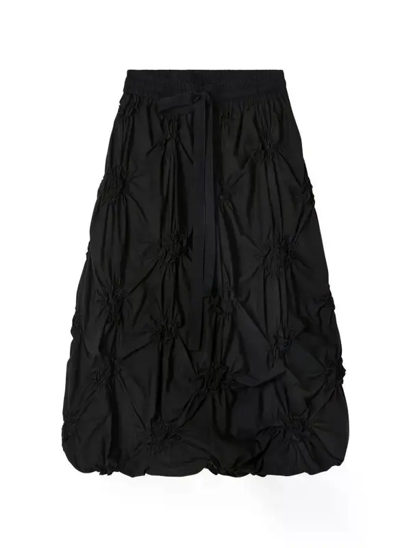 LEE MATHEWS Johanna Drawstring Gathered Midi Skirt