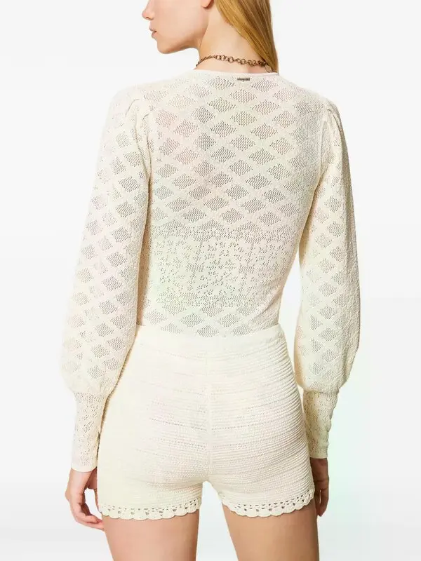 TWINSET Crochet-knit Shorts
