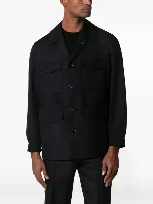 LARDINI Flap-pocket Shirt Jacket