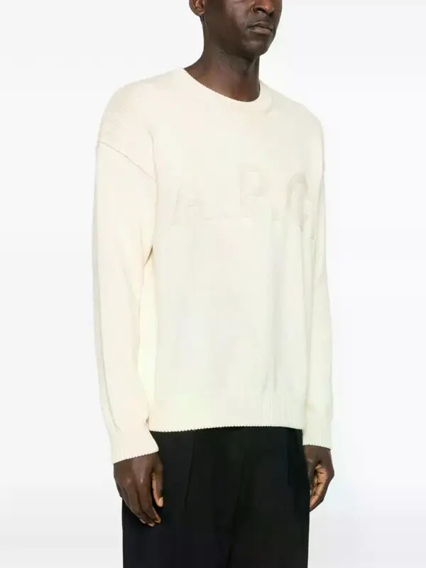 A.p.c. Logo-detail Crew-neck Sweater