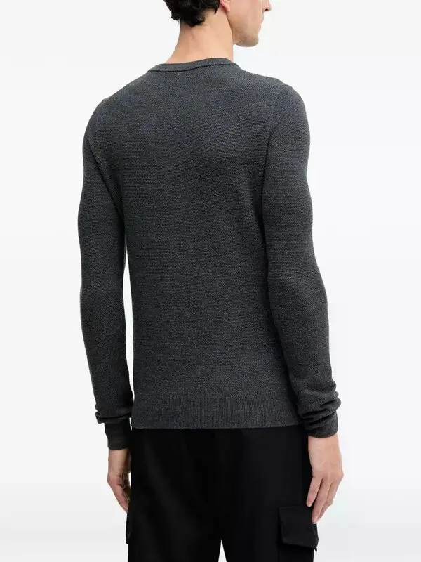 TRUSSARDI Textured Crewneck Jumper