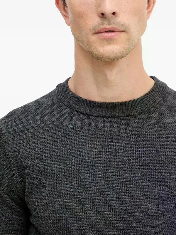 TRUSSARDI Textured Crewneck Jumper