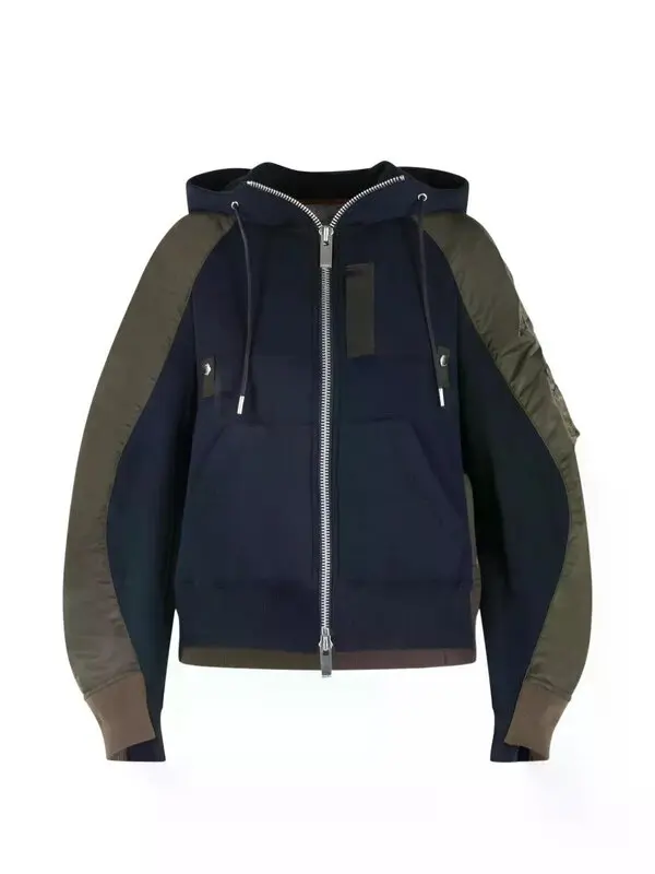 Sacai Sponge Zip-up Hoodie