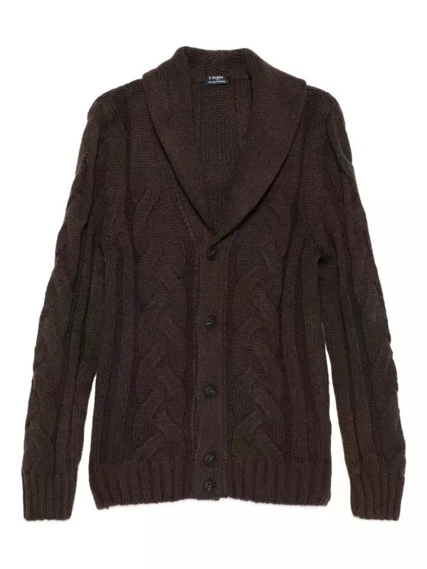 BARBA NAPOLI Cable-knit Buttoned Cardigan