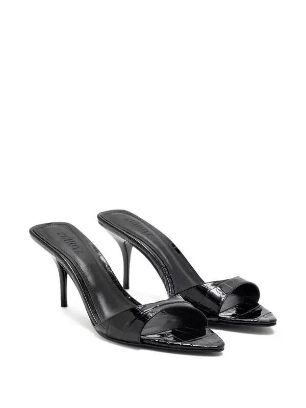 Schutz Elodie Croc-effect Heeled Sandals