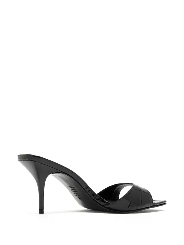 Schutz Elodie Croc-effect Heeled Sandals