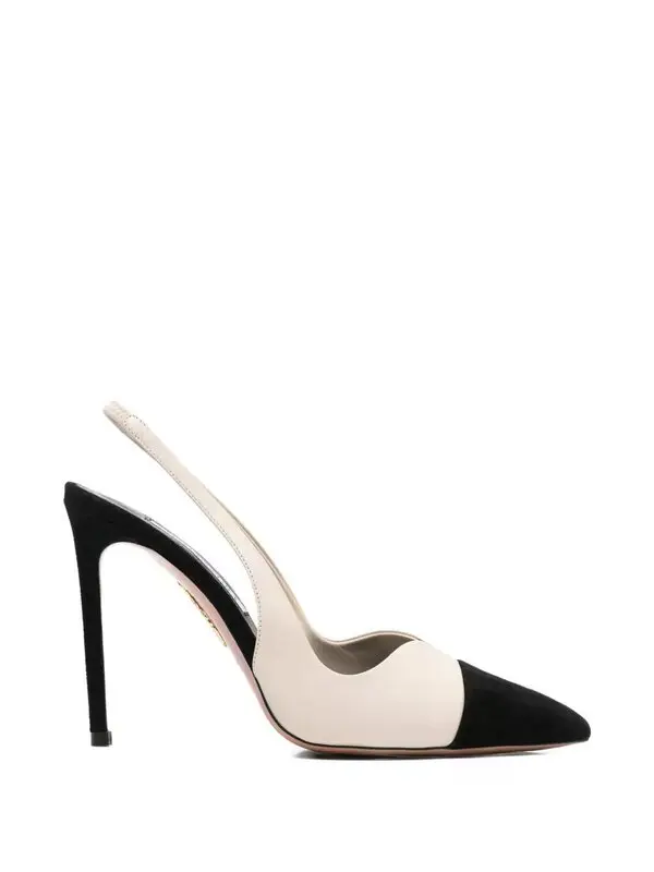 AQUAZZURA Gia Two-tone Sling Pumps