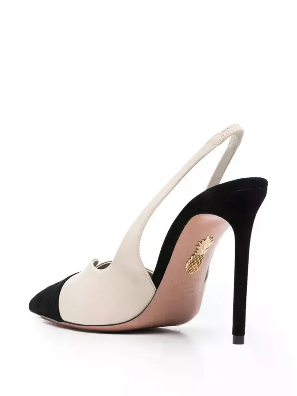 AQUAZZURA Gia Two-tone Sling Pumps