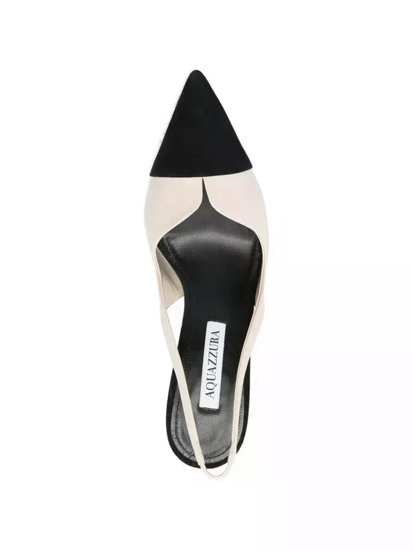 AQUAZZURA Gia Two-tone Sling Pumps