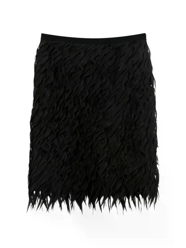 N°21 Fringe-embellished Midi Skirt
