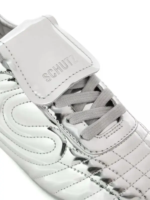 Schutz Quilted Low Top Sneakers