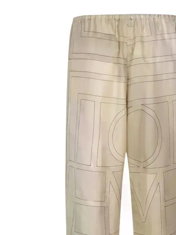 TOTEME Monogram Silk Trousers