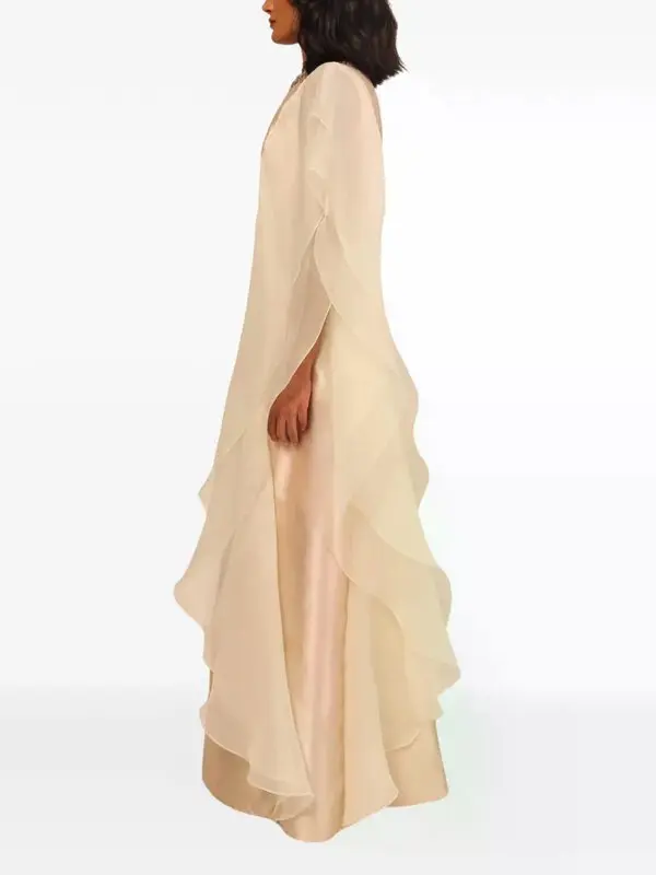 BARUNI Almas Embellished Tie Maxi Dress