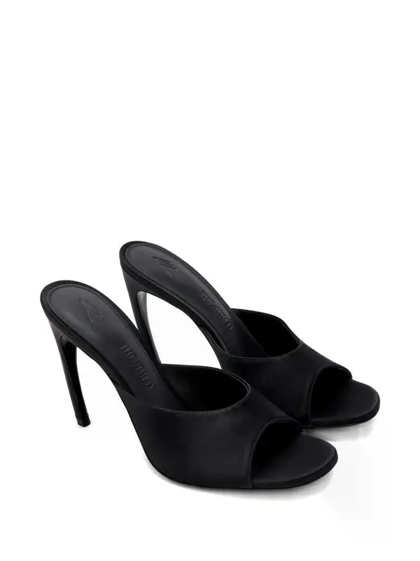 Attico Betta Stiletto Mules - Black