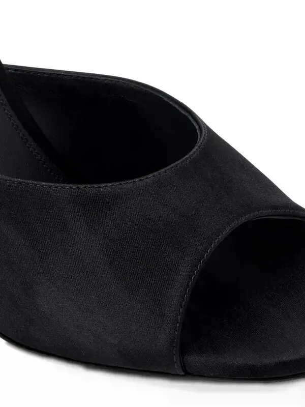 Attico Betta Stiletto Mules - Black