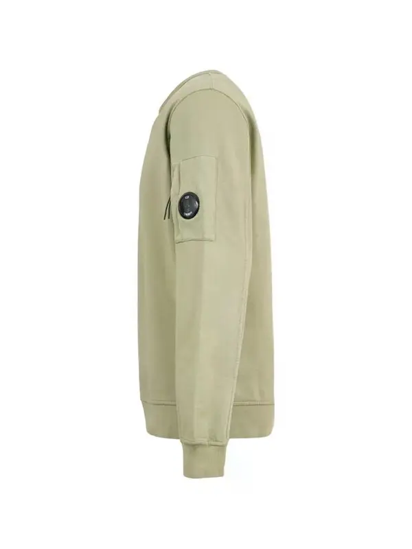 C.P. COMPANY Crew-neck Sweatshirt With Logo Detail - Green
