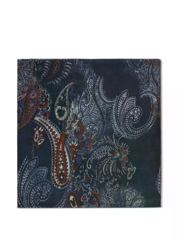 Altea Paisley Scarf - Blue