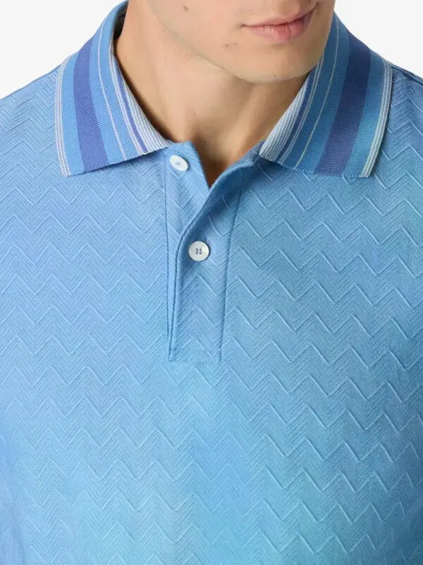 Missoni Patterned Collar Polo Shirt
