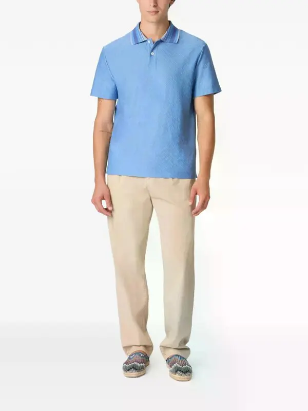 Missoni Patterned Collar Polo Shirt