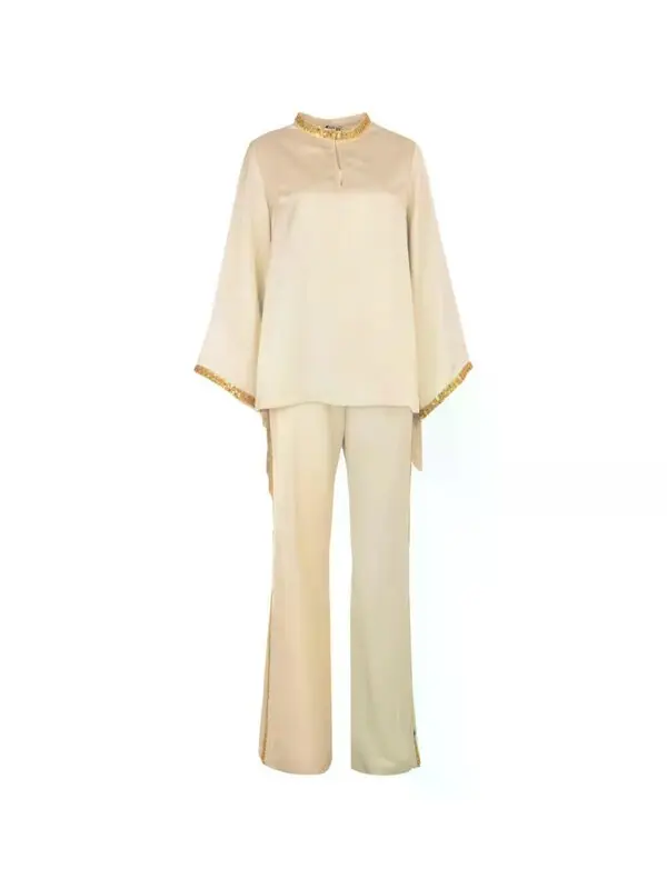 BARUNI Flared-sleeves Blouse And Trousers Set