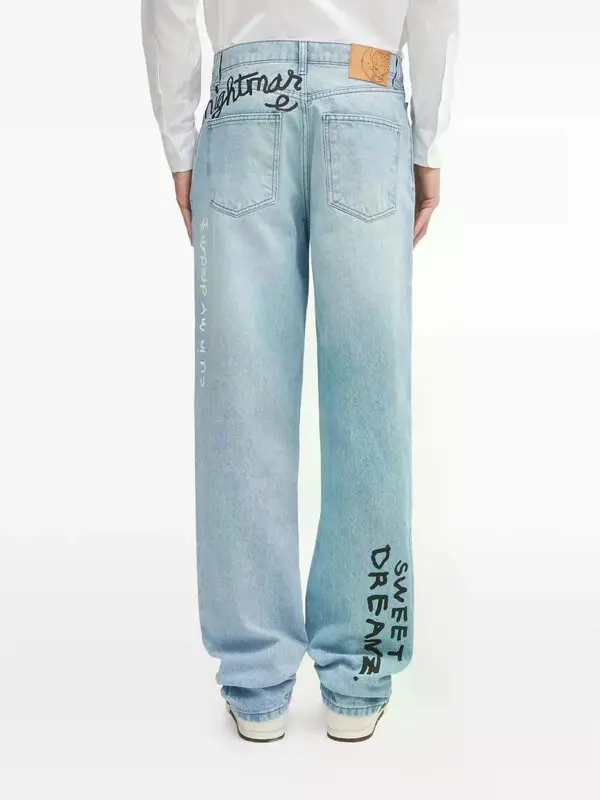 SKY HIGH FARM WORKWEAR Printed Straight Leg Jeans