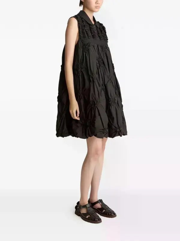 LEE MATHEWS Johanna Ruffled Collar Mini Dress